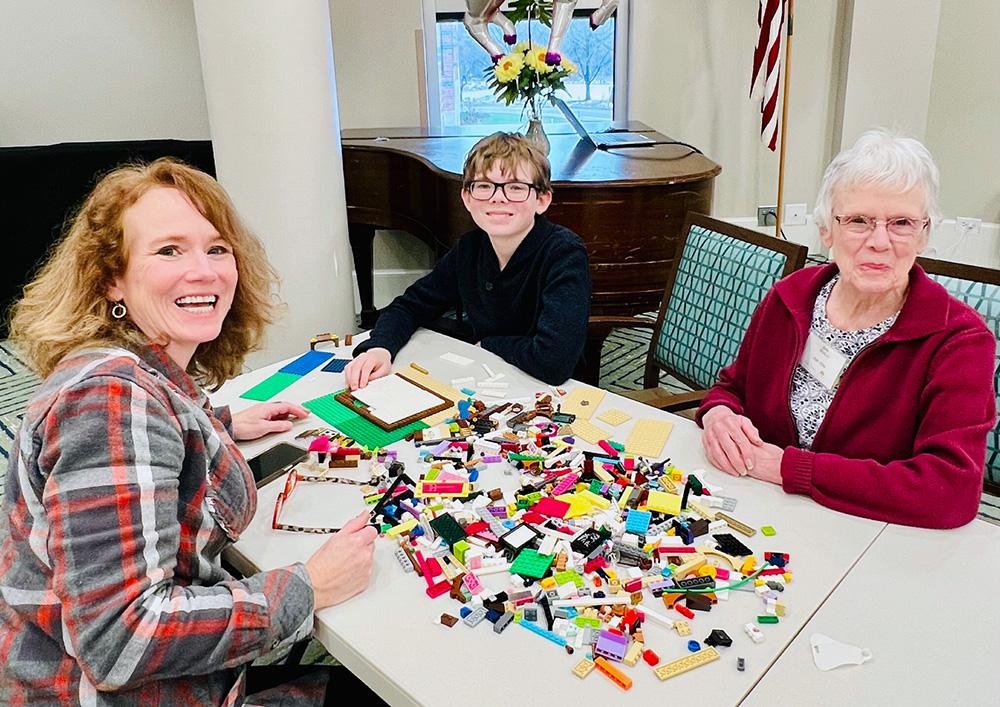 Residents of Oak Trace Senior Living in Downers Grove Build Bridges ...